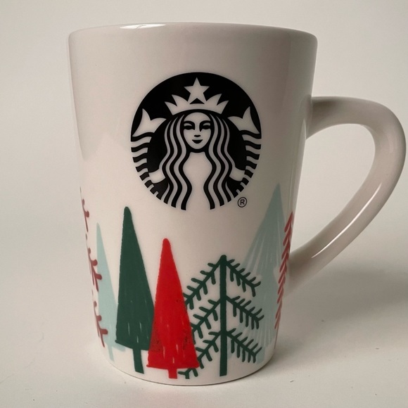 Starbucks | Holiday | Starbucks Mug With Stylized Trees And Logo | Poshmark